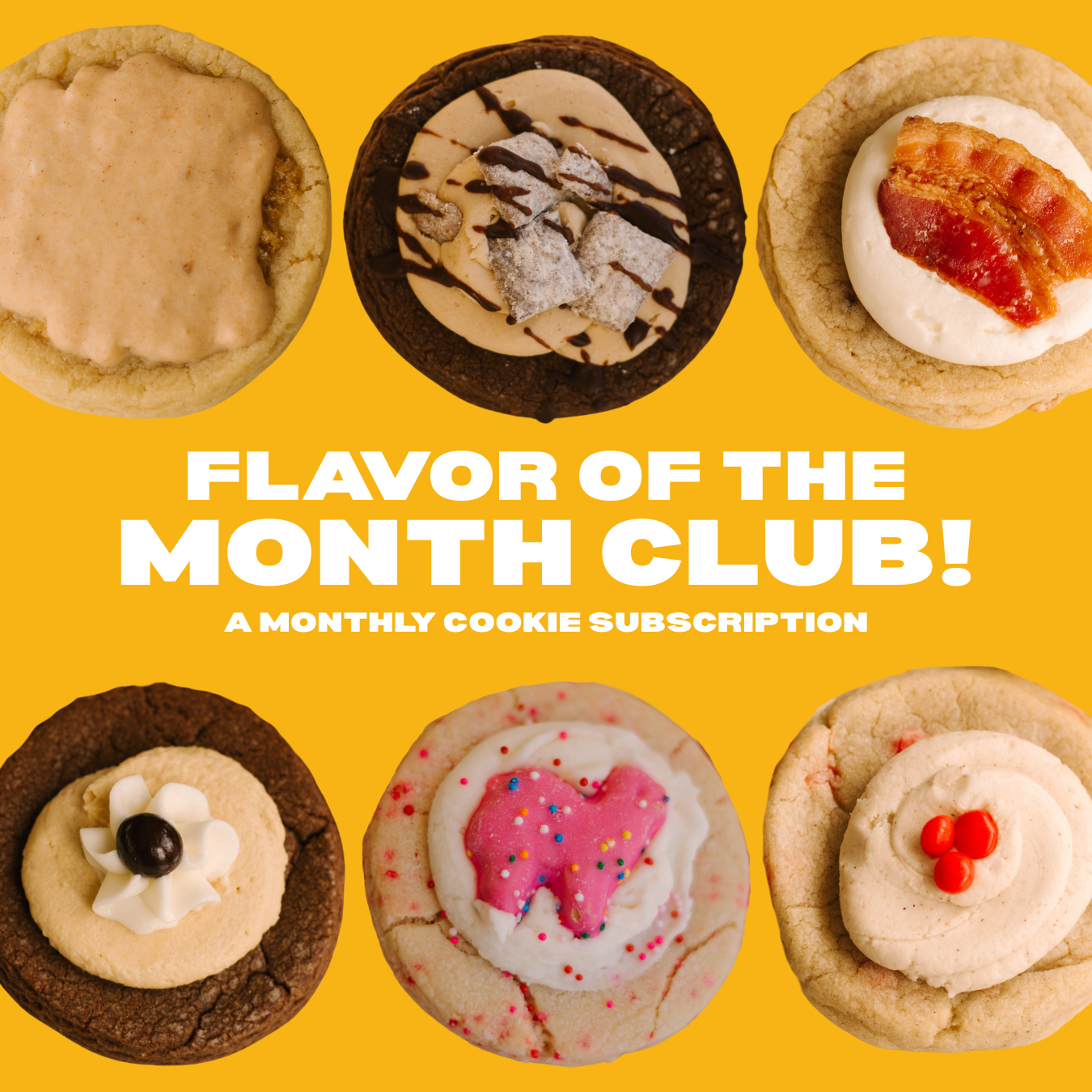 Flavor of the Month Cookie Club Subscription – Sunflower House Cookies